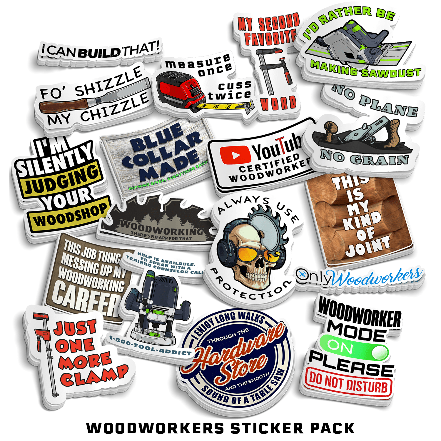 Woodworkers Sticker Pack – Ricky & The Boss