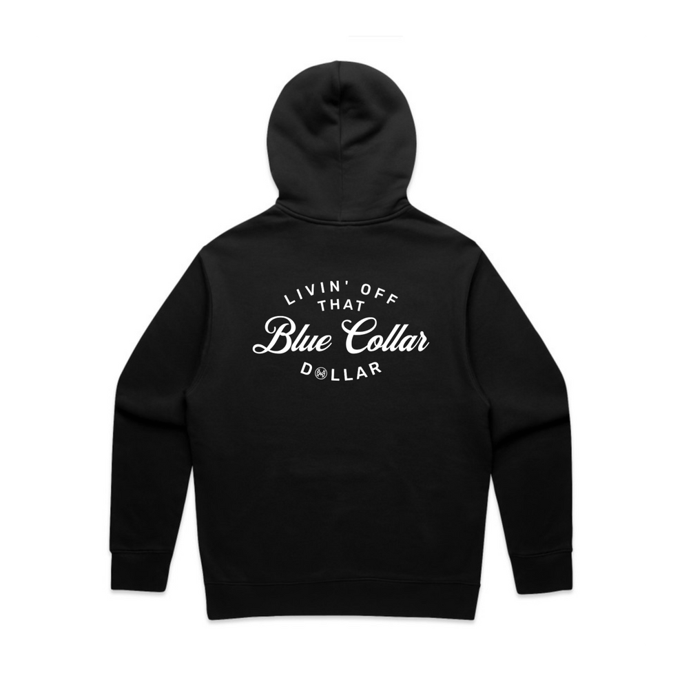 Blue Collar Dollar Hoodie – Ricky & The Boss